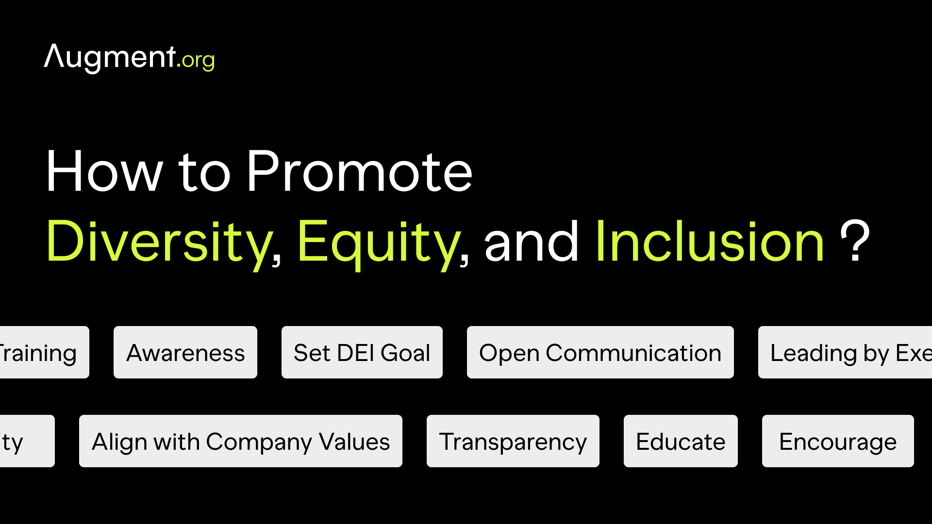 How to Promote Diversity, Equity, and Inclusion