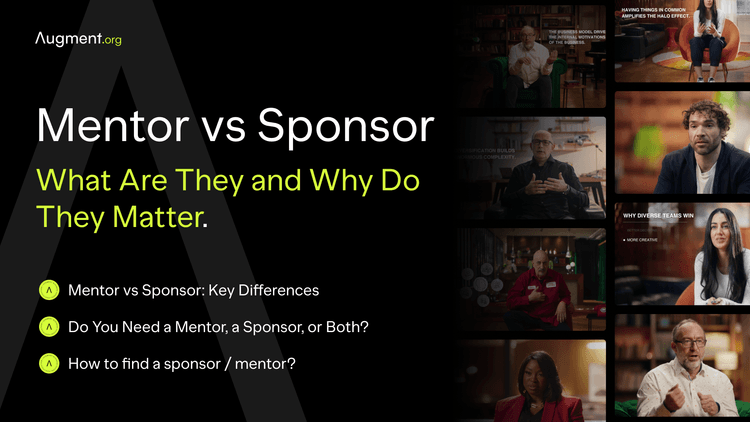Mentor vs Sponsor: What Are They and Why Do They Matter