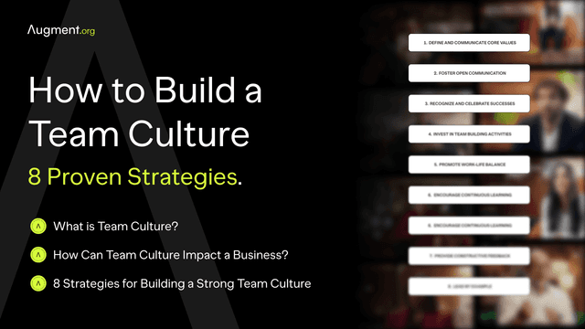 How to Build a Team Culture: 8 Proven Strategies